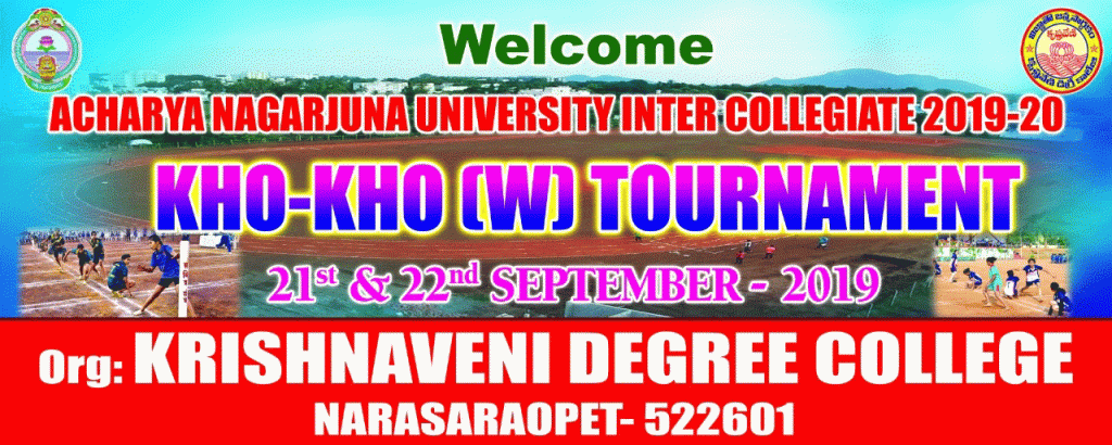 KhoKho(W)-ANU-2019-20 - Krishnaveni Degree College